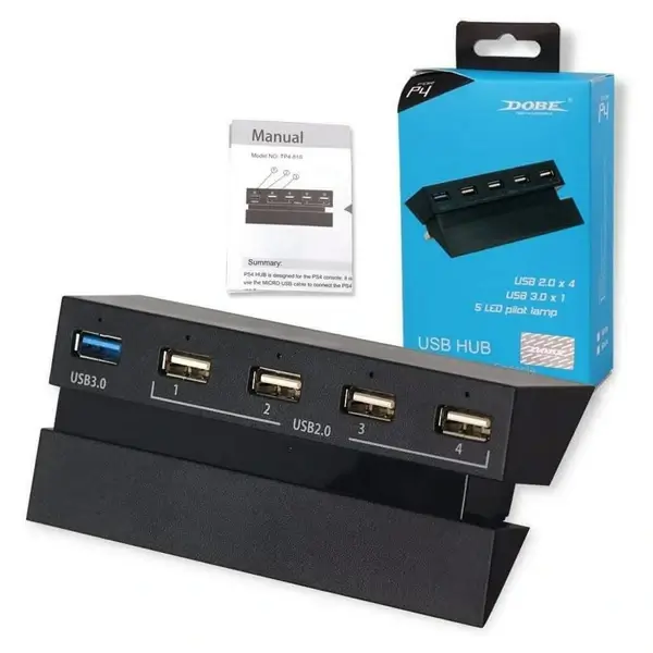 Hub USB Dobe de 2 à 5 pour Console PS4 – EAS CI